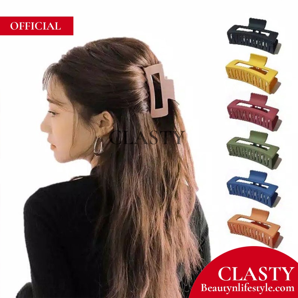 Jual JEPIT RAMBUT SALON KOREA MODEL KOTAK/PERSEGI BOLONG 8,5CM / JEDAI ...