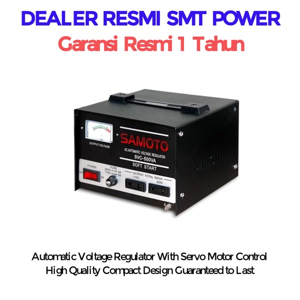 Jual spesial Stabilizer Samoto stabiliser 500 VA Stavol Listrik SMT Svc ...