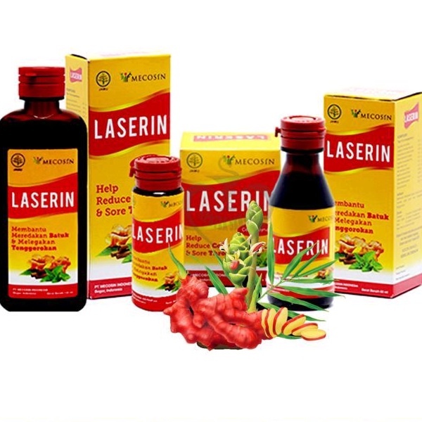 Jual Laserin Syrup Dewasa 30 ml/60 ml - Untuk Meredakan Batuk, Masuk ...