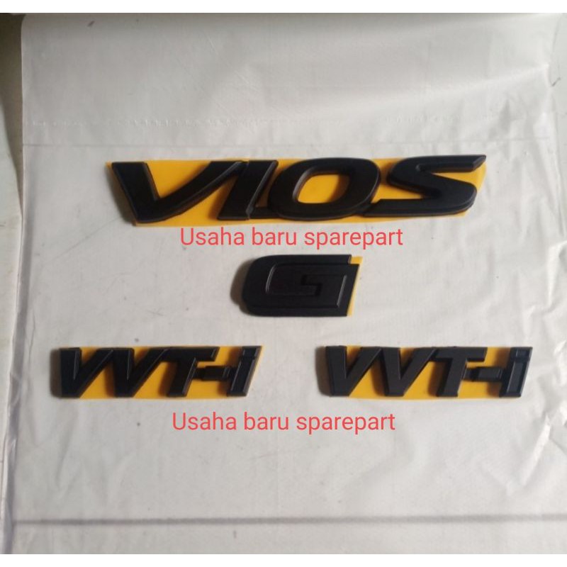 Jual EMBLEM TULISAN VIOS SET4 HITAM DOFF ORI | Shopee Indonesia