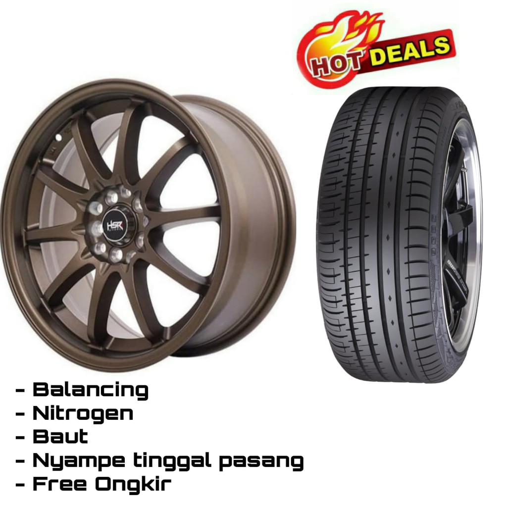 Jual PAKET Velg Mobil Plus Ban Ring 17 TIKALA R17 HSR untuk Ertiga Innova Hrv Crv Brv Serena ...