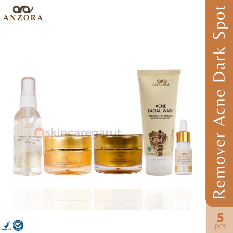 Jual Anzora Remover Acne Dark Spot Series Paket Cream Pencerah Skincare ...