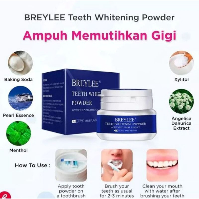Jual Paket Breylee teeth powder Breylee teeth pen | Shopee Indonesia