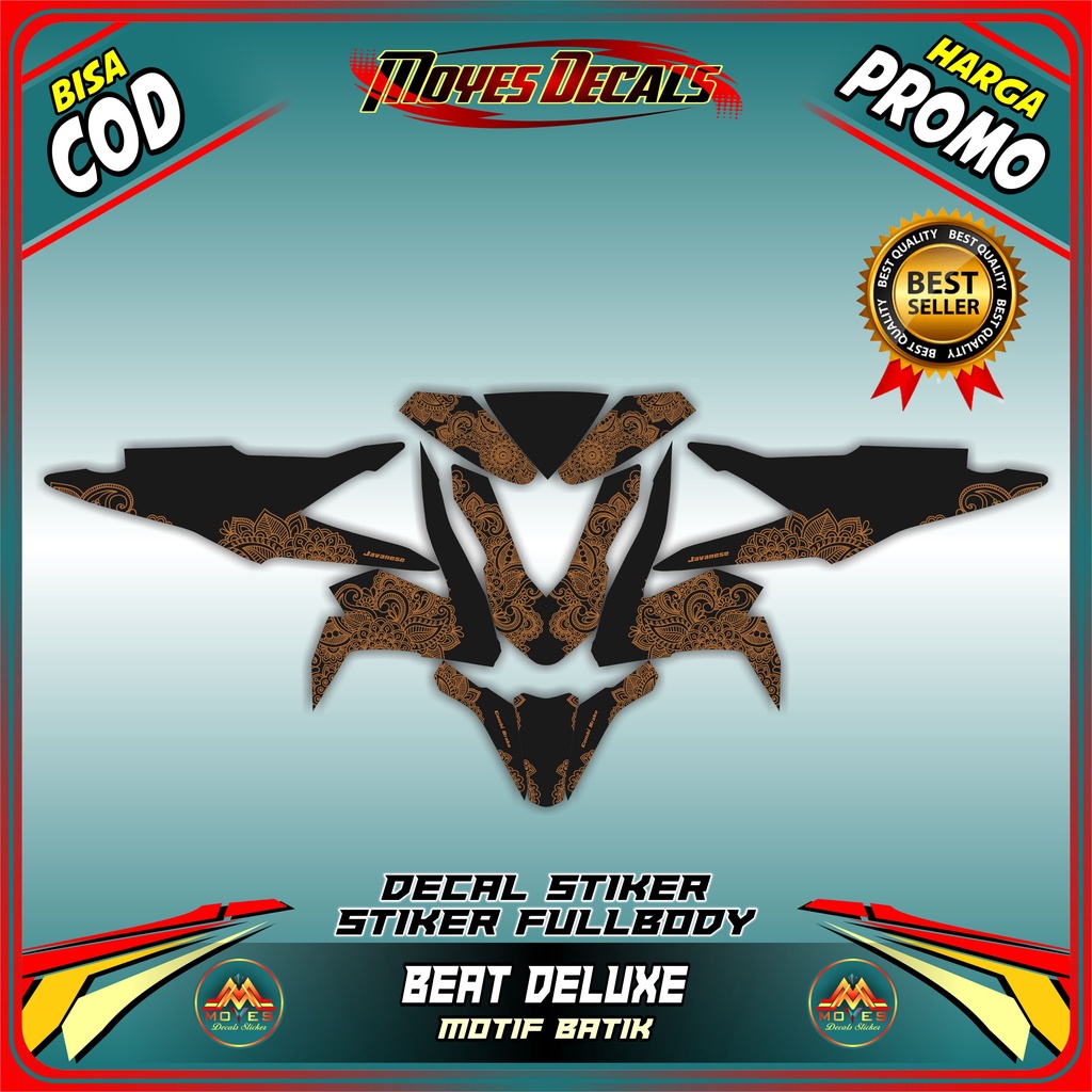 Jual Decal Stiker Beat Deluxe - Motif Batik Full Body Sticker Motor ...