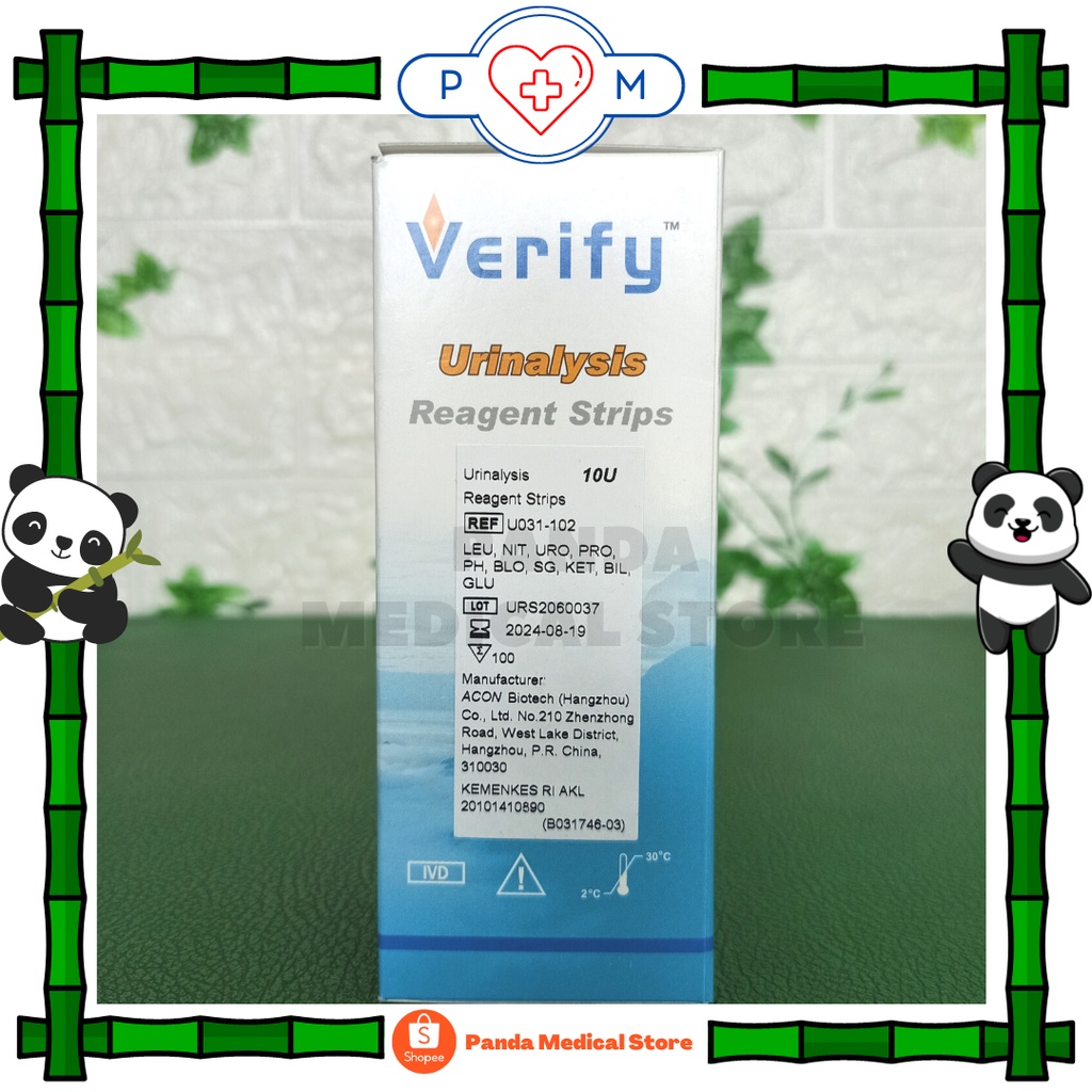 Jual Verify 10 Parameter / Combur 10 Parameter / Urinalysis Reagent ...