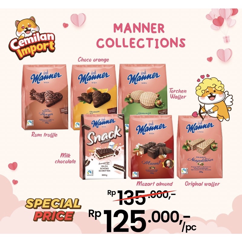 Jual MANNER WAFER CHOCOLATE RUM TRUFFLE | Shopee Indonesia