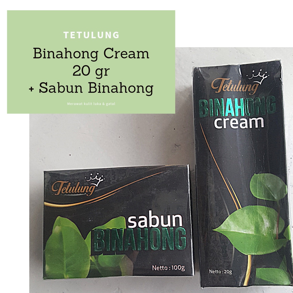Jual TETULUNG PAKET SALEP BINAHONG CREAM & SABUN Spesialis Luka & Gatal ...