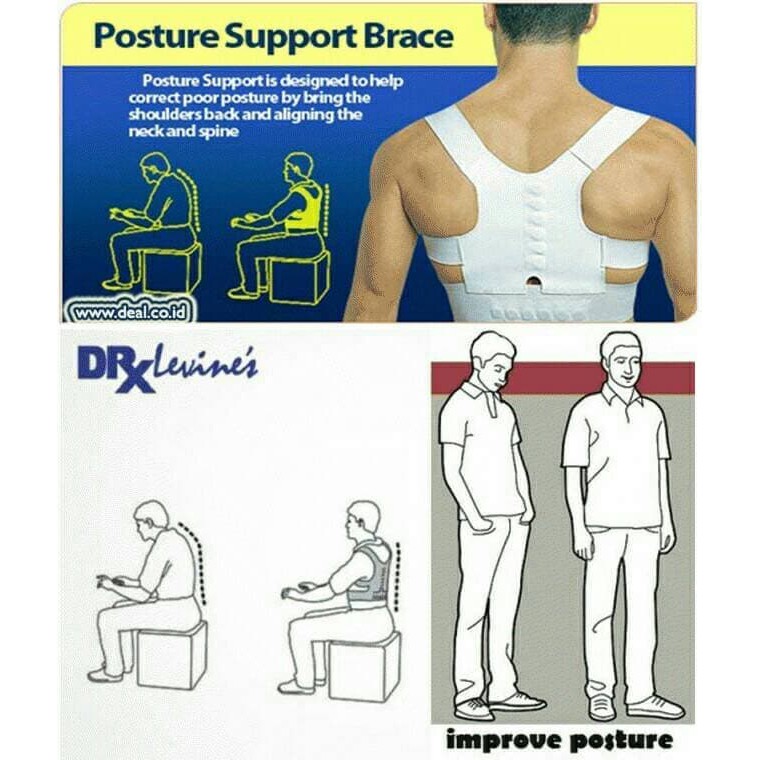 Jual Penyangga Punggung Power Magnetic Posture Support Sabuk Power ...