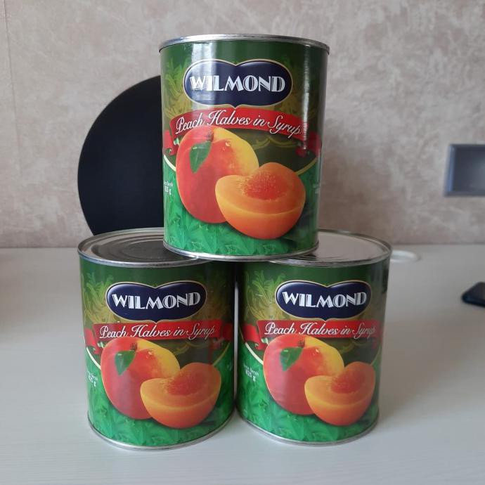 Jual wilmond peach africa 825 gr buah kaleng peach dalam sirup exp ...