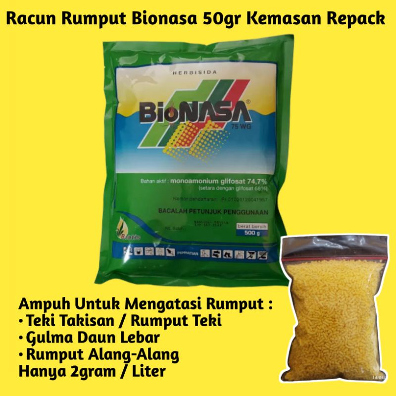 Jual [GRATIS ONGKIR] Racun Rumput / Herbisida Bionasa Bubuk Kemasan ...