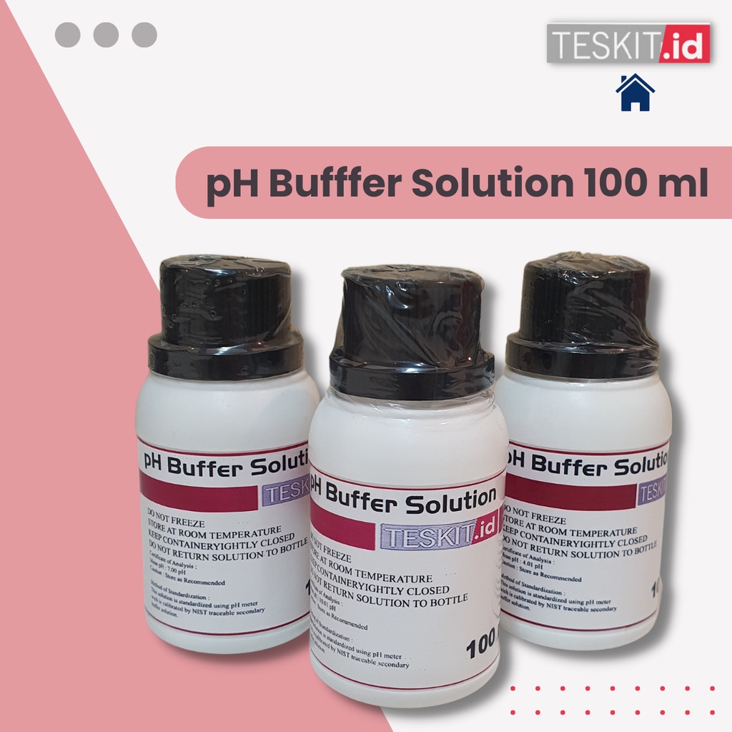 Jual Cairan Buffer Solution pH4/ pH7/ pH10 - 100 ml | Shopee Indonesia