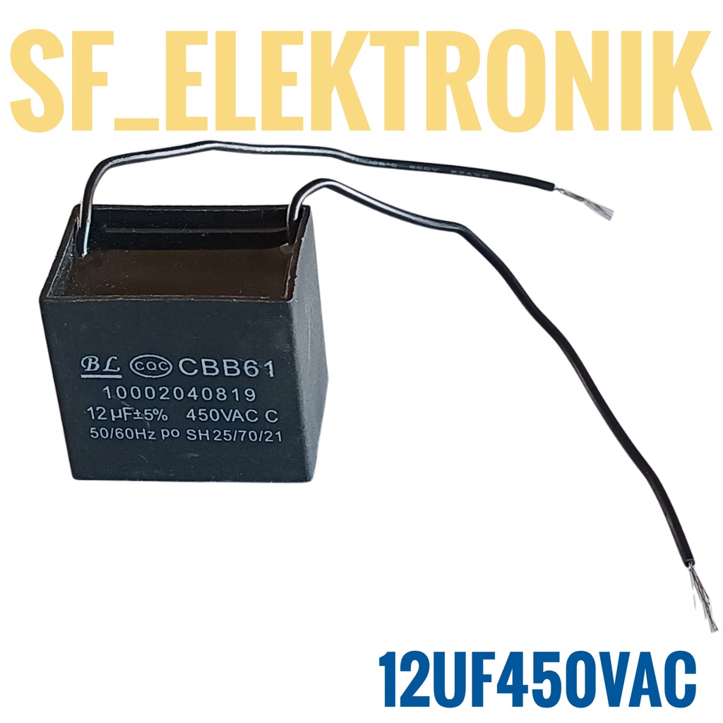 Jual Kapasitor Capacitor 12Uf-450Vac Kotak | Shopee Indonesia