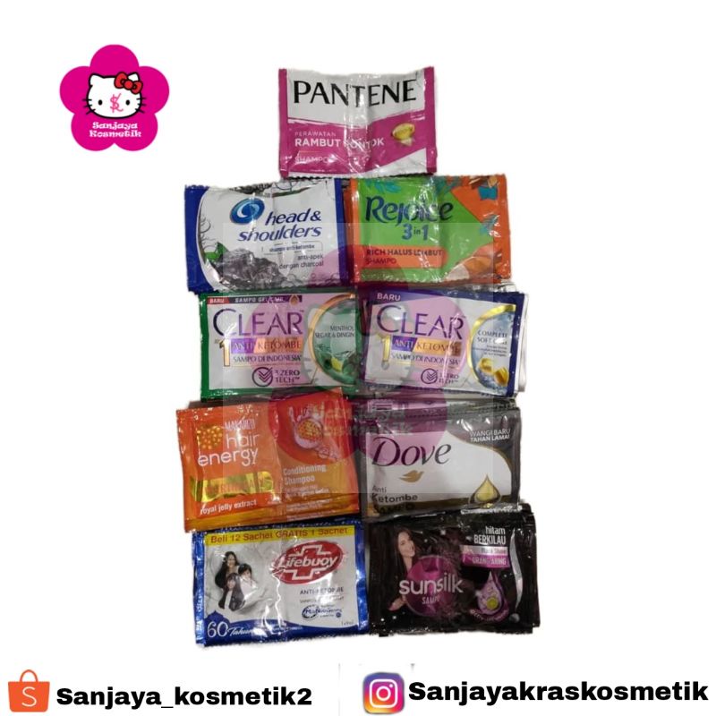 Jual Shampoo / Conditioner sachet 6 pasang (12sachet) | Shopee Indonesia