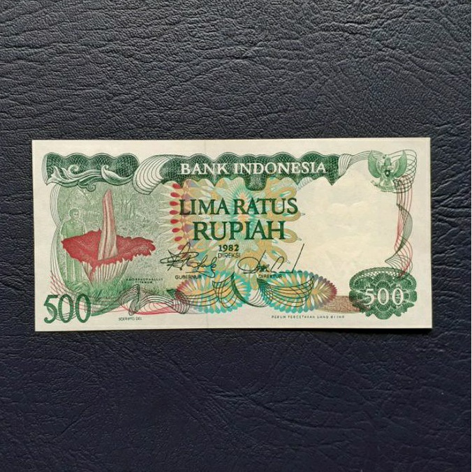 Jual Uang kertas Rp. 500 Rupiah Bunga Bangkai Raflesia tahun 1982 | Shopee Indonesia
