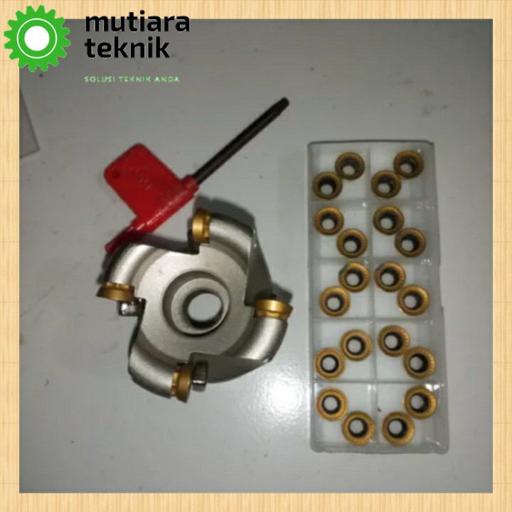 Jual Alat Mesin Bubut Cnc Facemill Radius 50mm R5 Set Insert RPMT RCKT ...