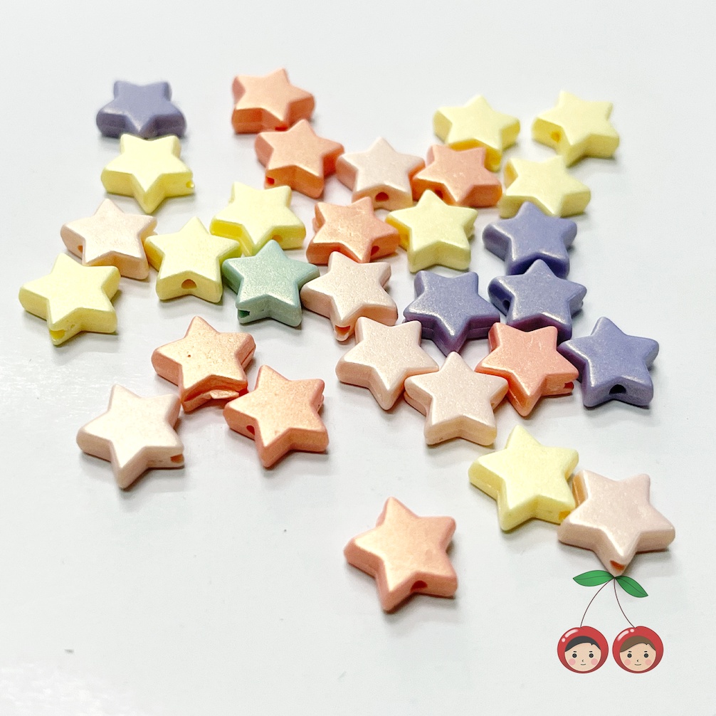 Jual Manik Bintang Star Warna Macaroon Matte (5pcs) | Shopee Indonesia