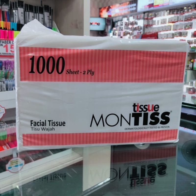 Jual MONTISS Tissue Facial / Tisu Tissu Wajah 1000 Lembar 2ply Bandung ...