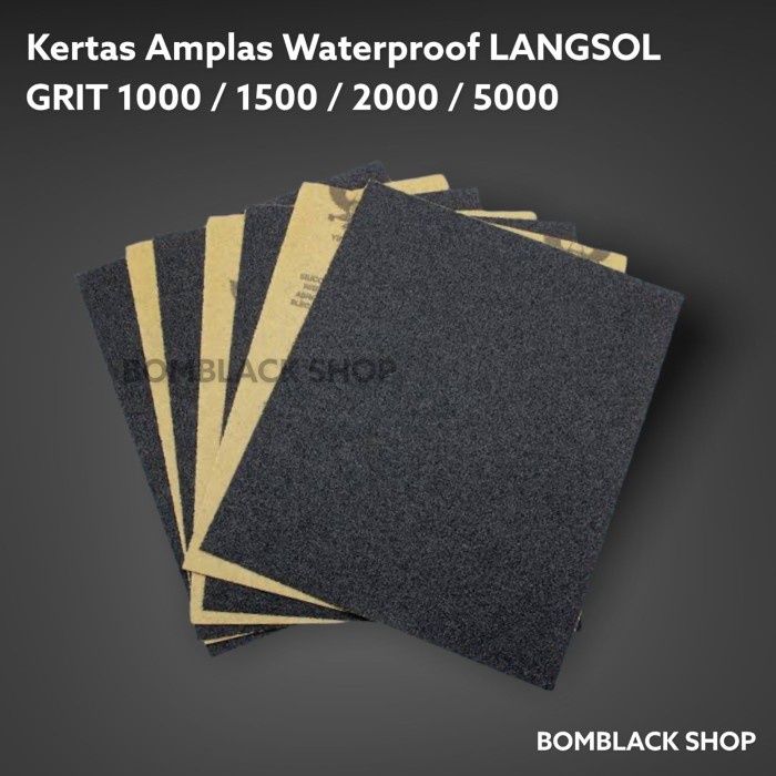 Jual Langsol Amplas Kertas Waterproof Grit Grid 1000 1500 2000 5000 ...