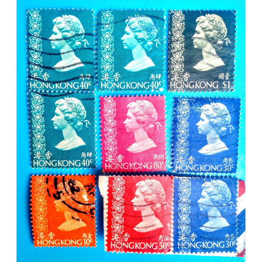 Jual PERANGKO LAMA HONGKONG/SERI RATU ELIZABETH DAN RATU VICTORIA/HARGA ...