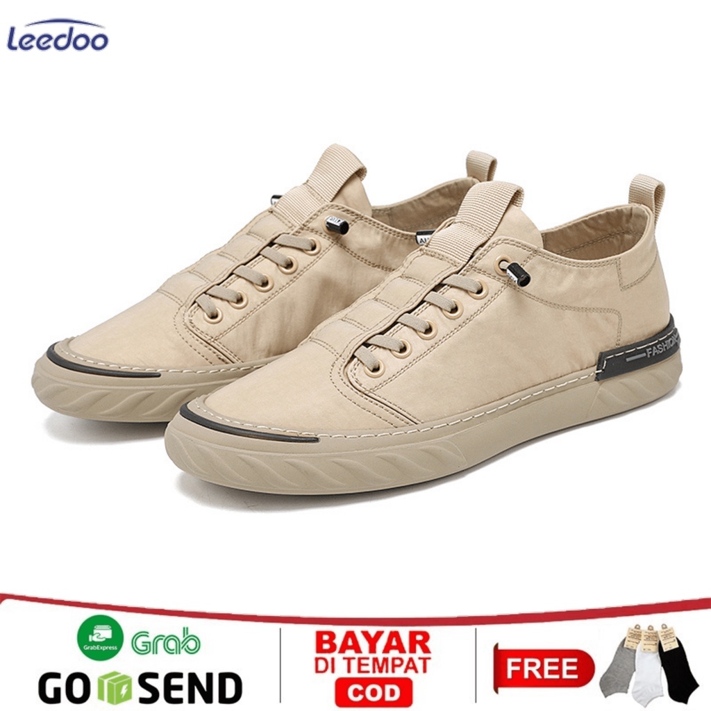 Jual Leedoo Sepatu Pria Sneaker Kasual Formal Sepatu Tali Fashion Sport ...