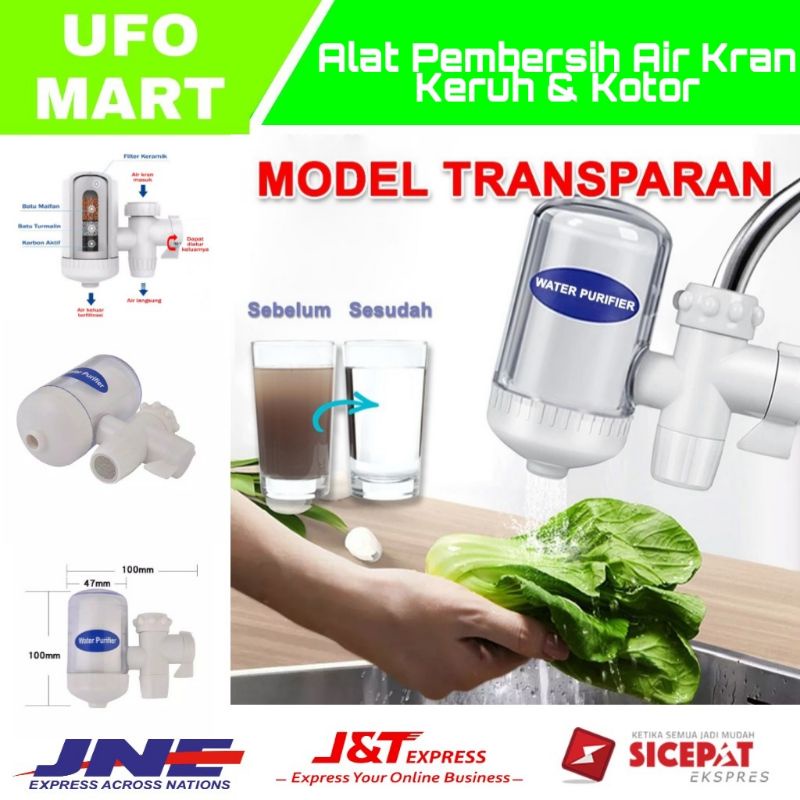 Jual Alat Penyaring Air Kran Kamar Mandi TRANPARAN Filter Saringan ...