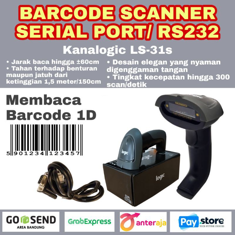 Jual Barcode Scanner Mesin Kasir Kanalogic / Scanner Barcode SERIAL ...