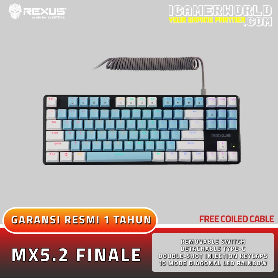 Jual Rexus Legionare MX5.2 / MX 5.2 Finale TKL Mechanical Gaming ...