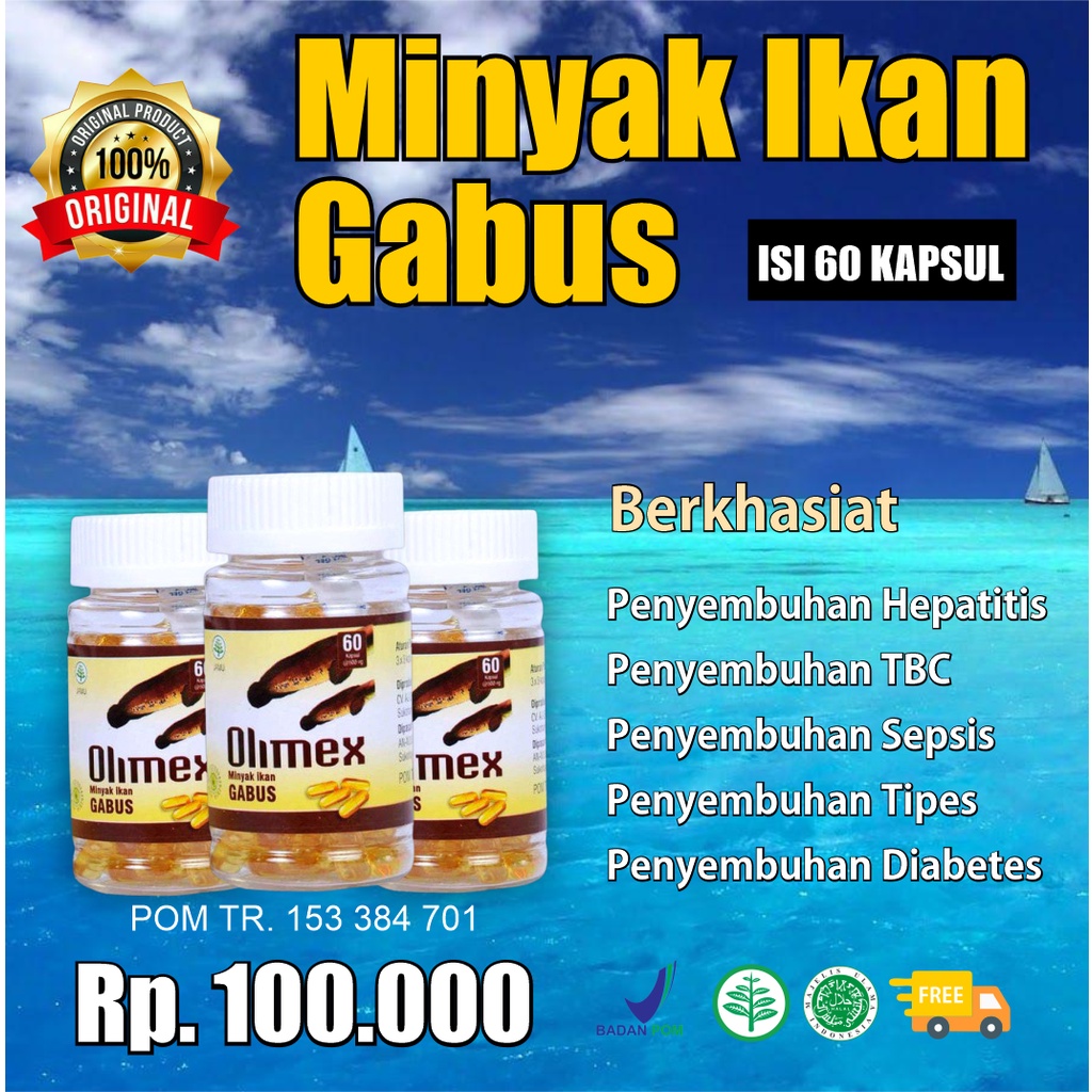 Jual Olimex Minyak Ikan Penyembuh Autis Penghilang Oedem Pembengkakan ...