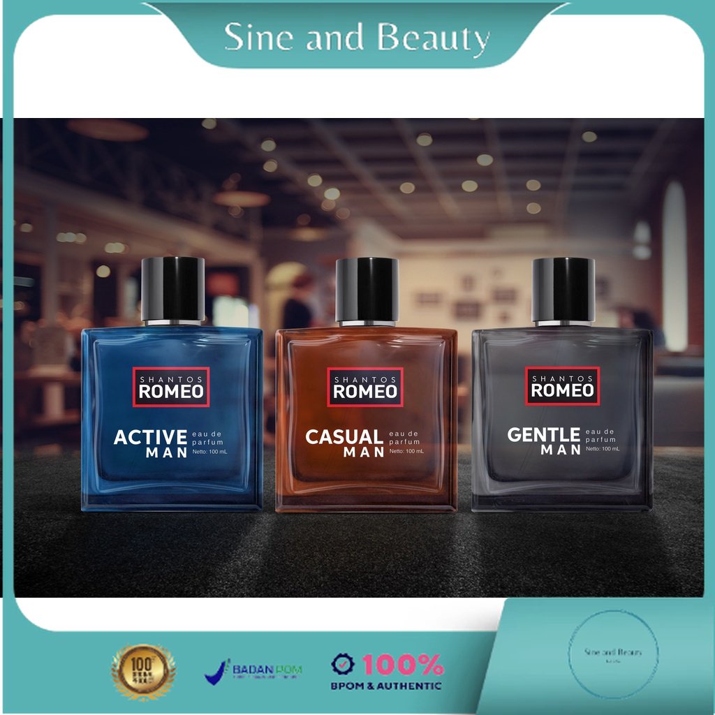 Jual Shantos Romeo Fragrance Eau De Parfume Series - 100 ml | Shopee ...