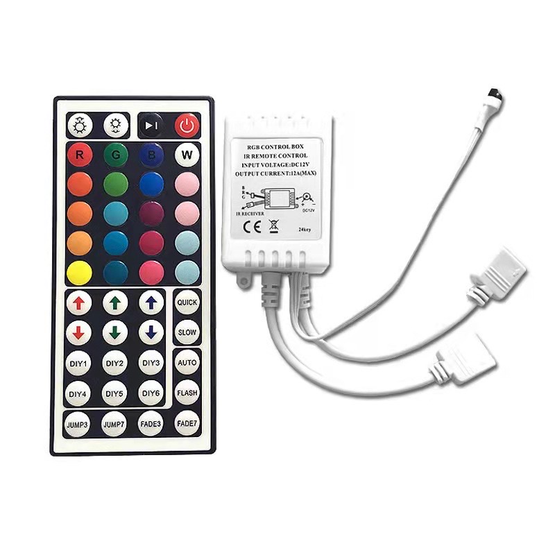 Jual CONTROLLER REMOTE 24key UNTUK LED STRIP RGB 4 PIN SMD 2835 3528 ...