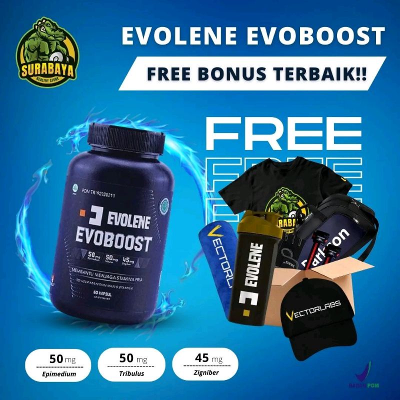 Jual Evolene Evo Boost 60 Capsules Evoboost Suplemen Fitness ...