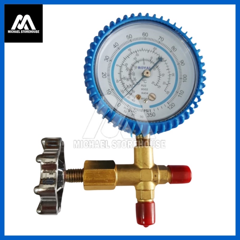 Jual SINGLE MANIFOLD (KRAN MANIFOLD + SIGHT GLASS BIRU / MERAH ...