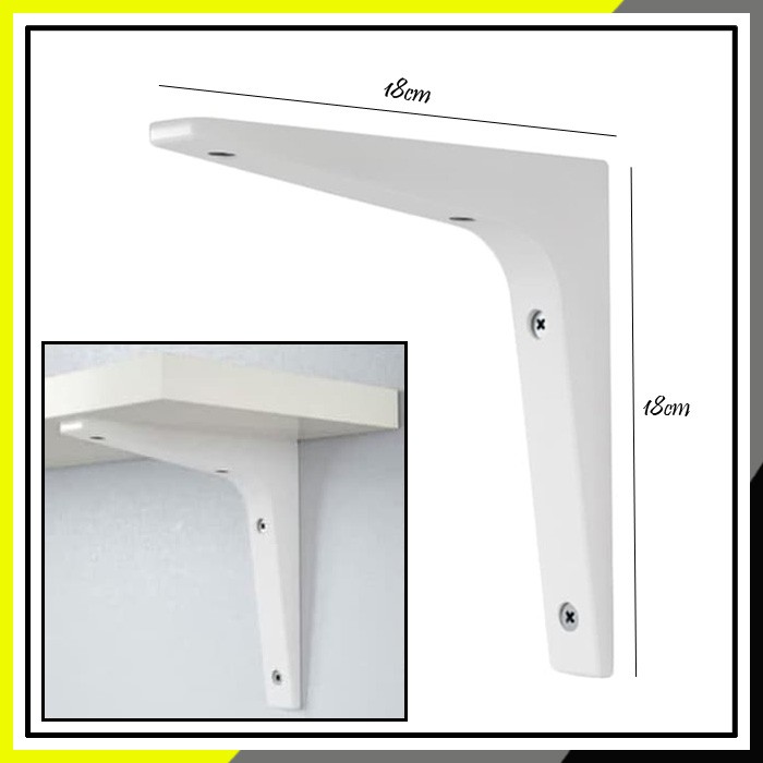 Jual Bracket Ambalan Dinding Braket Dinding Untuk Papan Rak Kayu ...