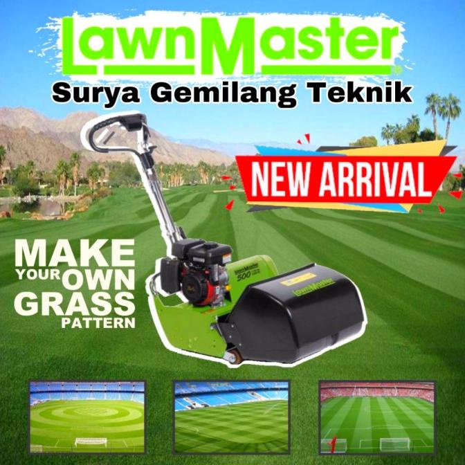 Jual Mesin Potong Rumput Dorong Lawnmaster Dual Drive 500 Golf Reel ...