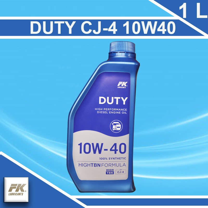 Jual oli fk lubricants, duty 10w40 cj-4 100% synthetic, 10w40, 1 liter ...
