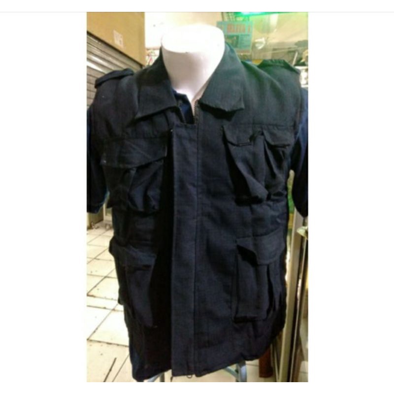 Jual Rompi hitam polos#ripstop#kerja#parkir | Shopee Indonesia