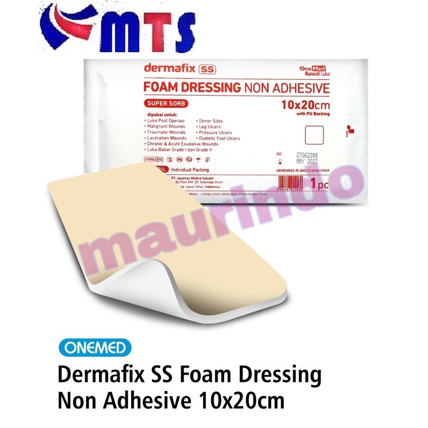 Jual COD - Dermafix Silicone Foam Super Sorb Dressing NON Adhesive 10 x ...