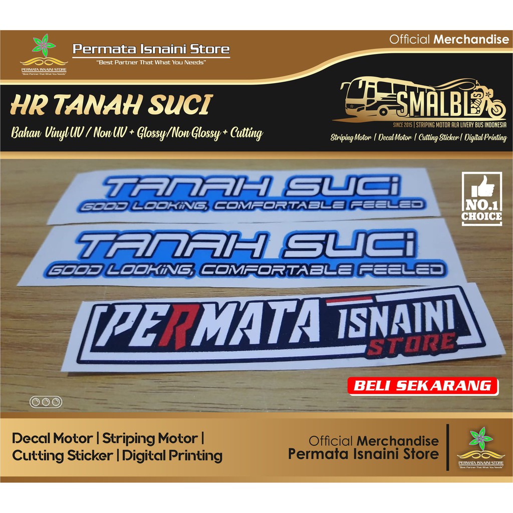 Jual Sticker Vinyl Julukan Po Haryanto TANAH SUCI HR ala Bismania by ...