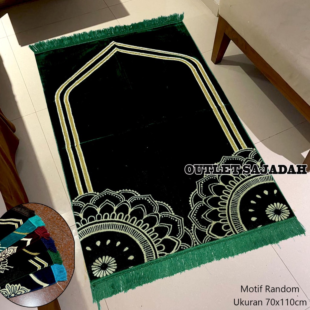Jual SAJADAH TURKIY DEWASA//SAJADAH SHOLAT//SAJADAH TERBARU UKURAN 70X ...