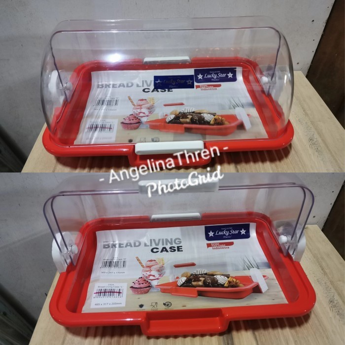 Jual Bread Living Case Large Luckystar - Tempat Roti Tutup Mika Bening ...