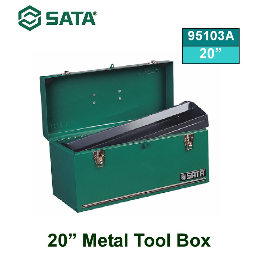 Jual SATA 95103A Tool Box Besi Metal Tool Box Chest 20 Inch | Shopee ...