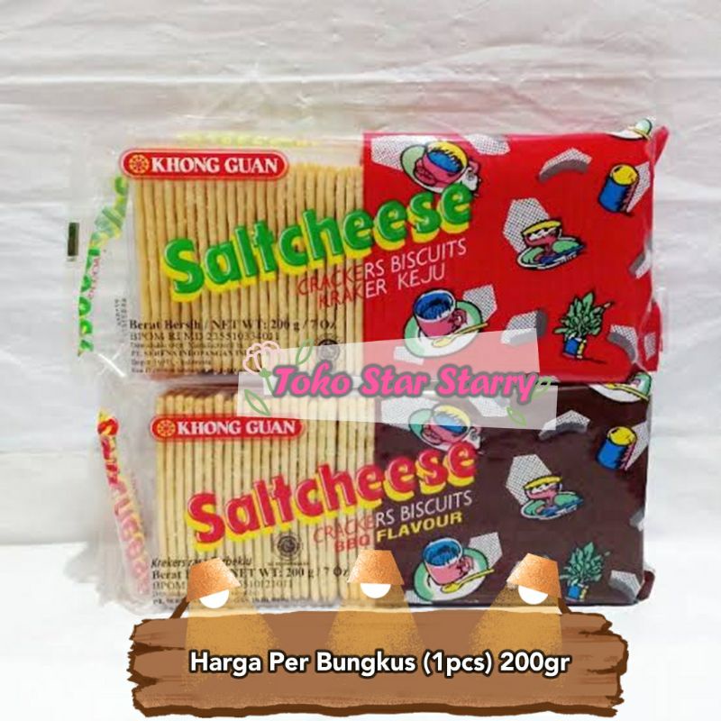 Jual [Per Bungkus] Saltcheese Crackers / Sweet Spicy/ Barbeque 200gr ...