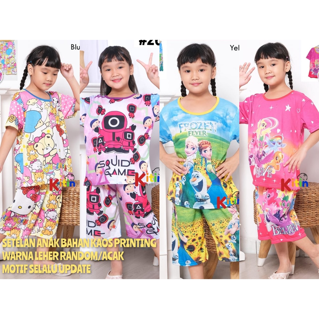 Jual GL - SETELAN BAJU MAIN DAN HARIAN ANAK CEWEK/PEREMPUAN BAHAN KAOS ...