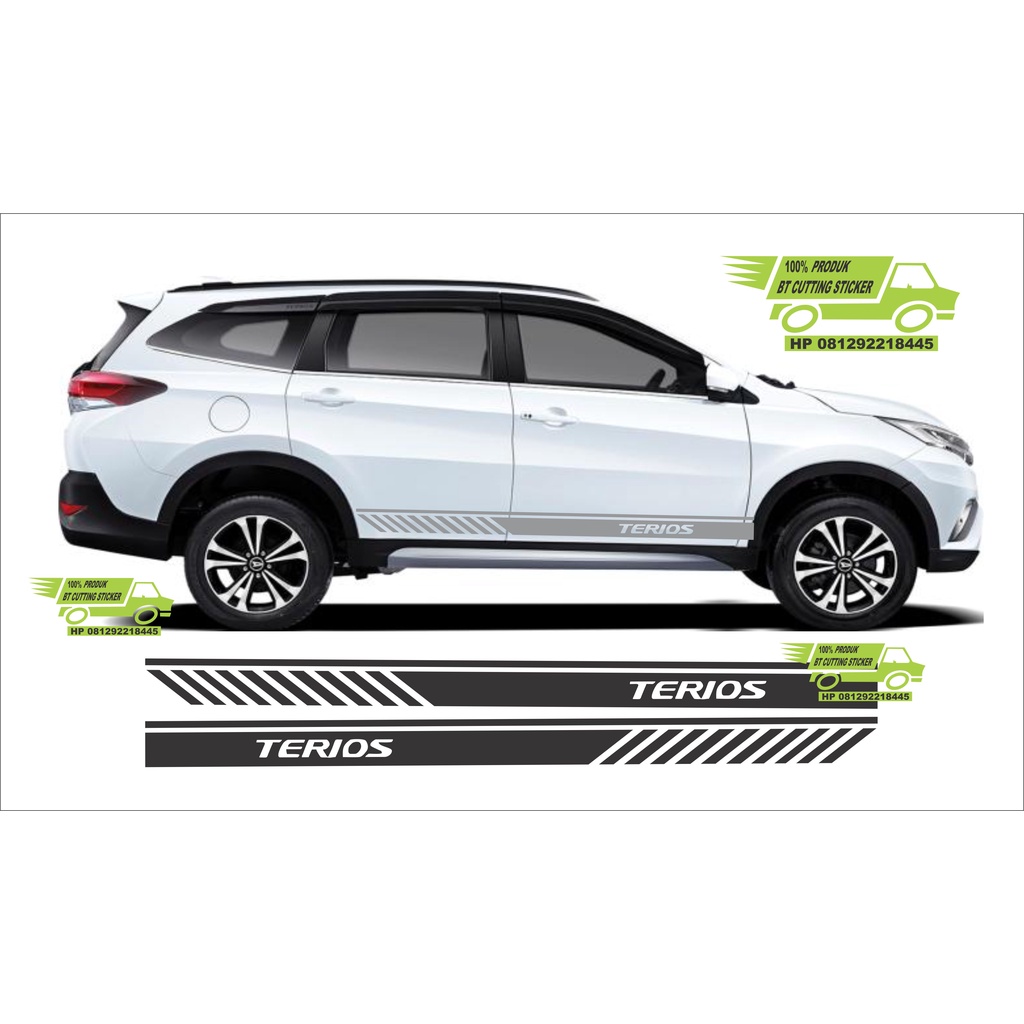 Jual stiker mobil daihatsu terios 2021 sticker list body terios sticker ...