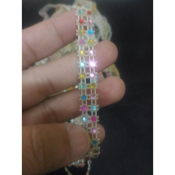 Jual Renda Rantai diamond tikar 2 baris | Shopee Indonesia