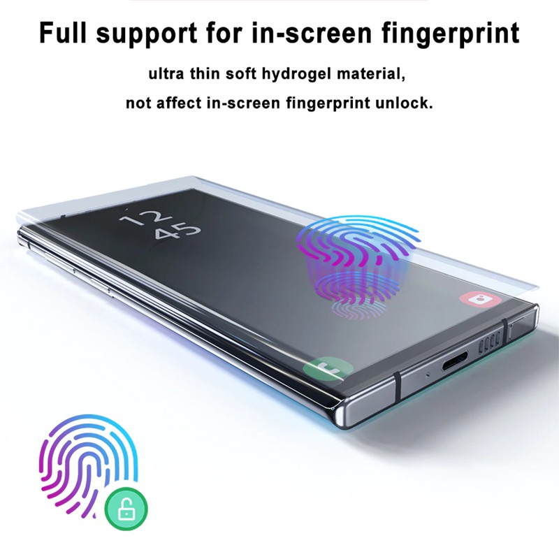 Jual Hydrogel Curve Screen Protector For Samsung Note 10 Full Screen ...