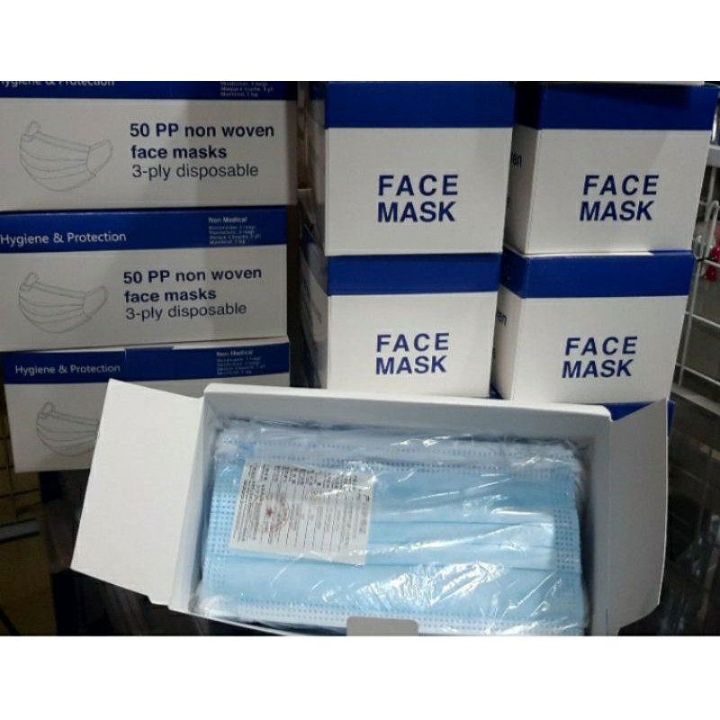 Jual Disposable mask earloop 3ply(50pcs) | Shopee Indonesia