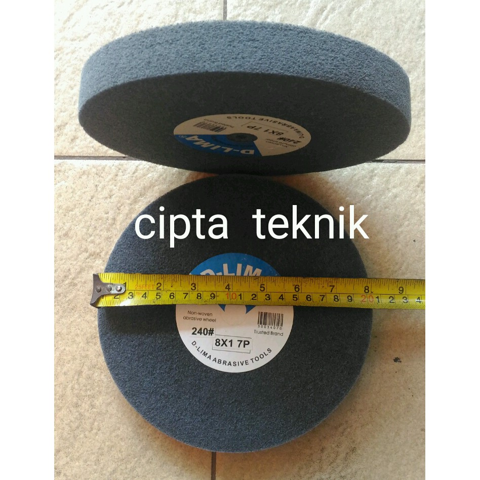 Jual Non Woven Abrasive D-Lima 8 inchi x 1 inchi 7P Grit 240 Roda ...