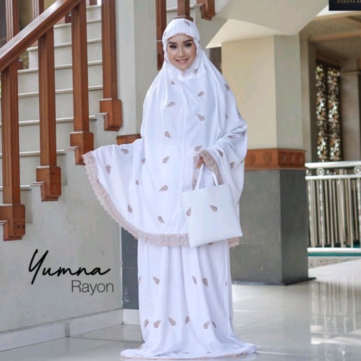 Jual Mukena Setelan Dewasa Mukena Putih Mukenah Rayon Premium Mukena ...
