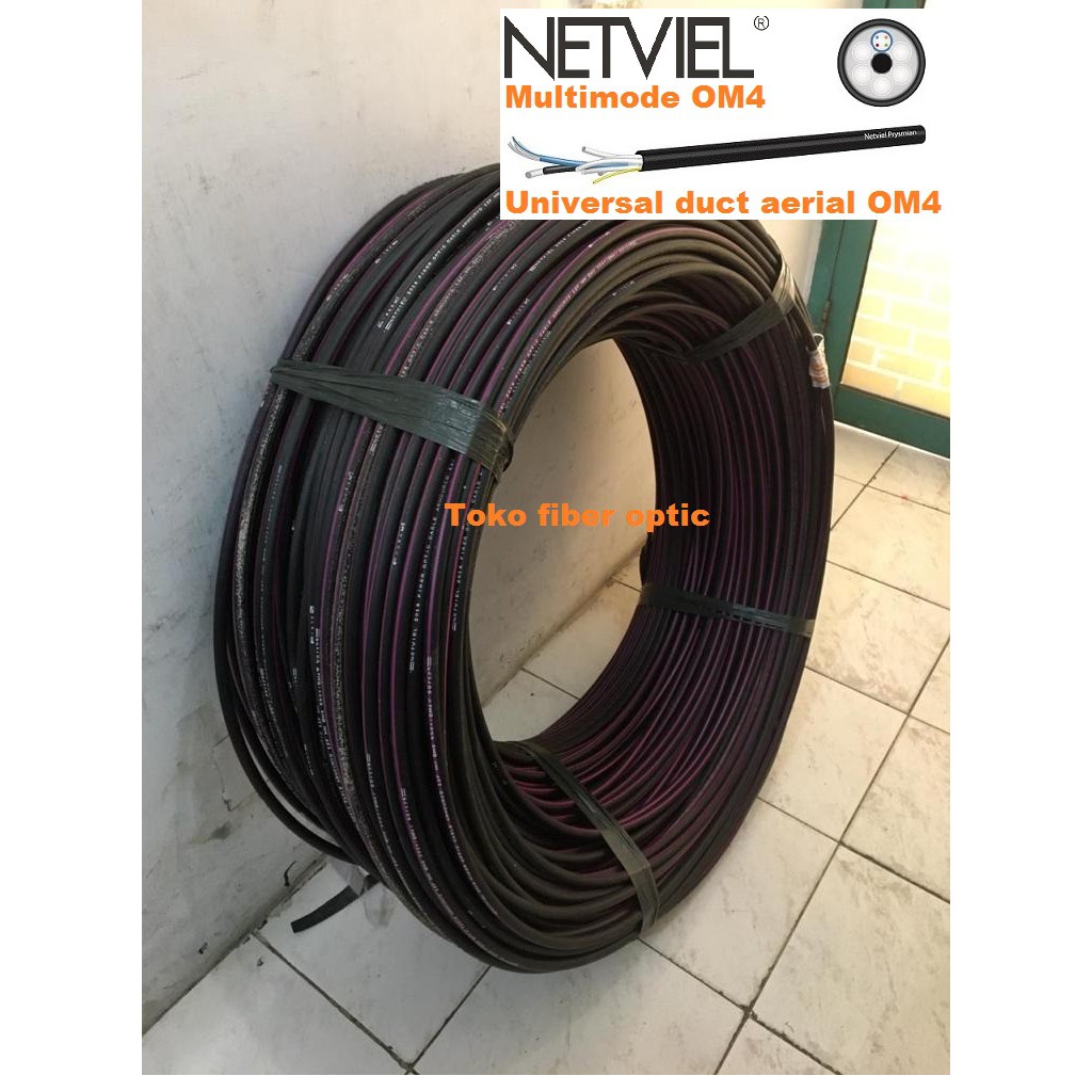 Jual Netviel 24 Core Multimode OM4 Universal Duct Cable, Single Jacket ...